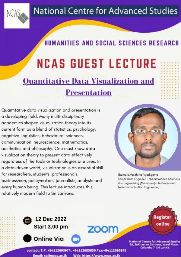 Guest lecture on quantitative data visualization and presentation ...